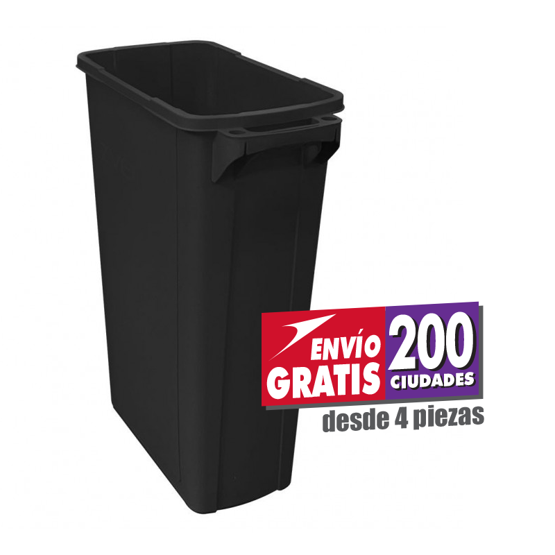 Bote de Basura Zvelte de 87 Litros Sablón Color Negro 9115NE - Montesur ...